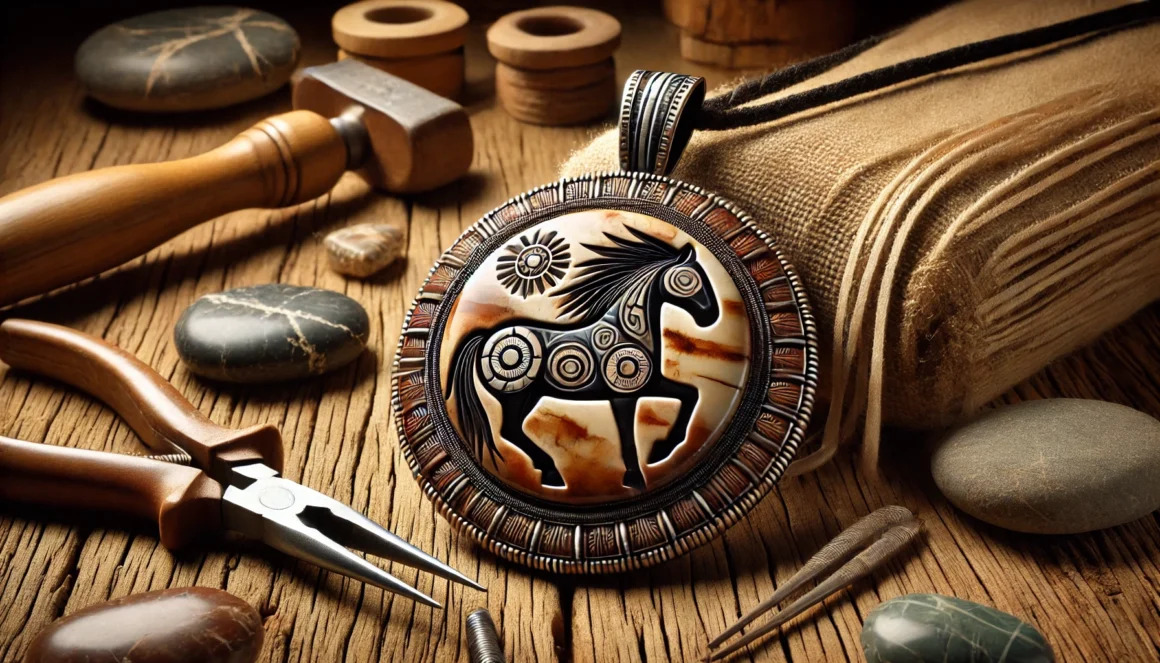 Loren Thomas Begay Wild Horse Magnesite Pendant - FORTUNE